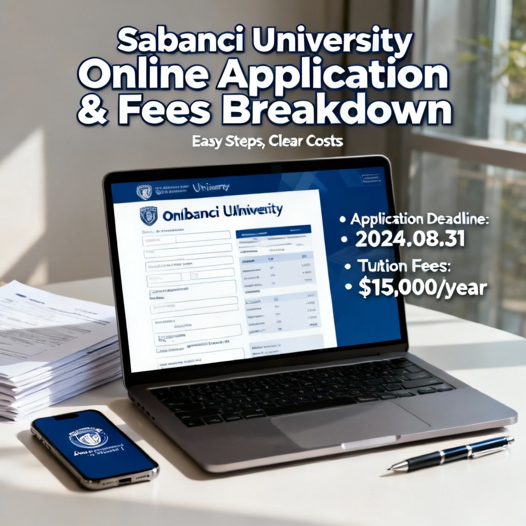 Sabanci University Online Application & Fees Breakdown