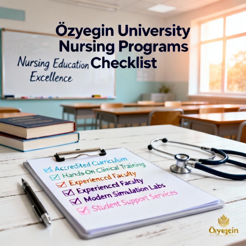Özyeğin University Nursing Programs Checklist