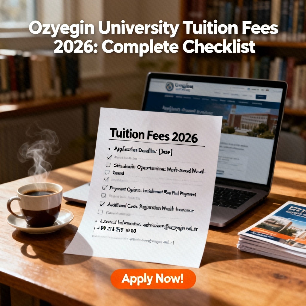 Ozyegin University Tuition Fees 2026: Complete Checklist